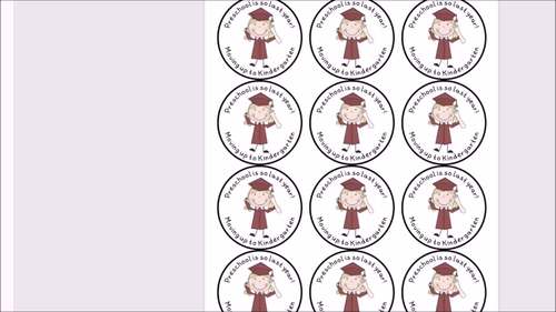 Preschool to Kindergarten Graduation Stickers and Motivational stickers