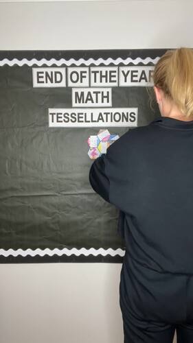 Middle School End-of-Year Math Reflection | Hexagon Tessellation ...