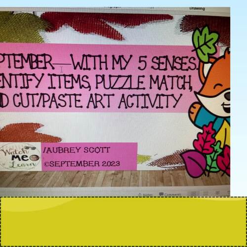 September 5 Senses Read, Write, Problem Solve Powerpoint by Watch Me Learn