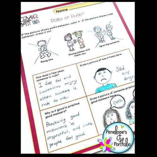 GOOD MANNERS Lessons and Activities - Character Education | TpT