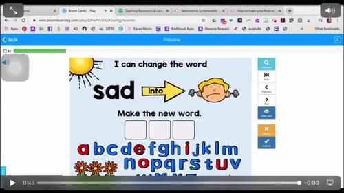 Springtime Phoneme Substitution: BOOM CARDS by The Early Educator