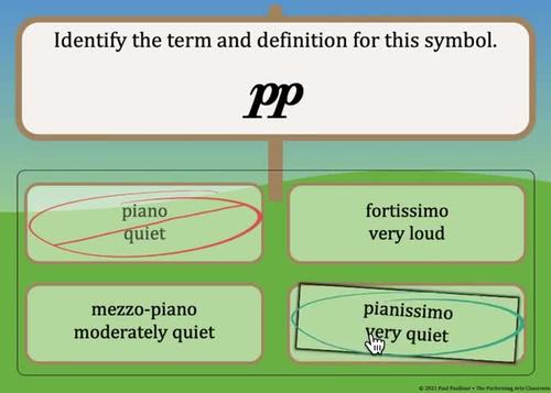 Dynamics Self-Checking Practice by The Performing Arts Classroom
