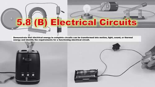 TEKS 5.8 (B) Electrical Circuits by RITZ EDUCATION | TPT