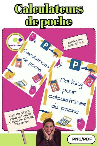 French: Mathematics | Parking lot for pocket calculators by Lernfitness