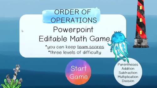 PowerPoint Editable Game - Order of operations by Denisa | TPT