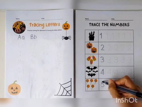 Halloween worksheets for Kindergarten and First grade kids Literacy and ...