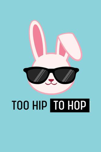 Printable Hip Hop Cool Easter Bunny Cards | Treat Gift Tags or Mini Cards