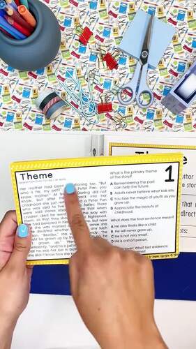 Short Stories with Reading Comprehension Questions Task Cards ELA Small ...