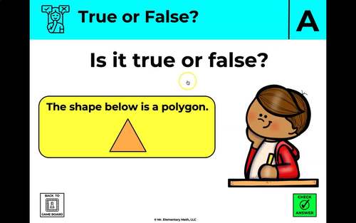 2nd Grade Digital Math Game | 2D and 3D Shapes | Distance Learning