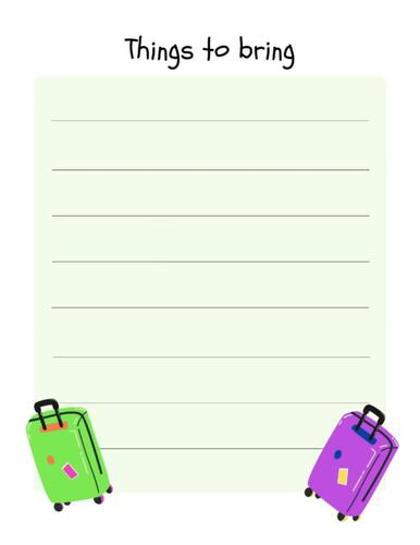 Summer Travel Journal for Kids | Printable Vacation Writing Activities