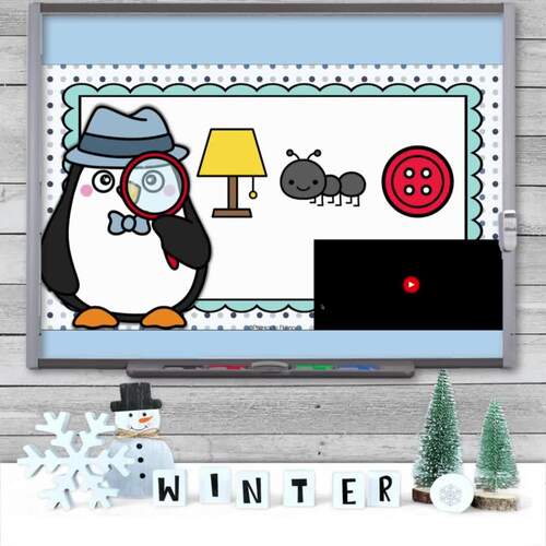 Winter CVC Word Snow Day Activities Kindergarten CVC Games for Google ...