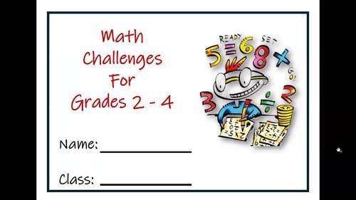 Grades 2-4 Math Challenges & Puzzles to Build Strategical Problem ...