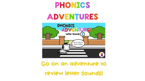 Digital Letter Sound Practice and Review Game | Phonics Adventures Z