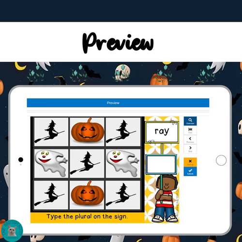 Halloween Mystery Picture Plural Nouns Game & Would You Rather? Boom™ Cards