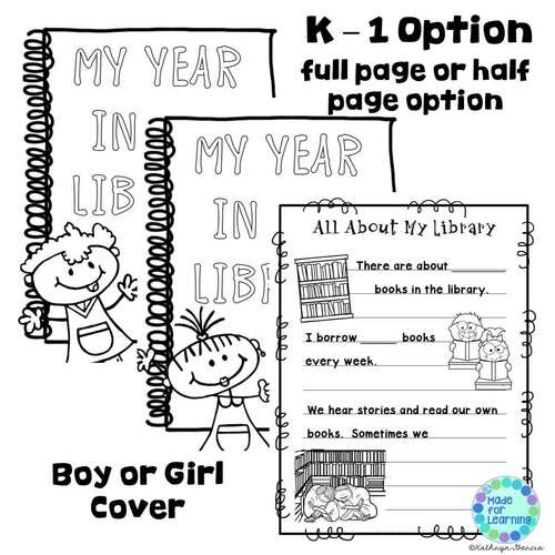 End-of-the-Year Library Memory Book • K–5 Skills Review & Reflection ...