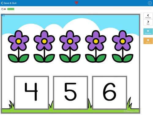 FRENCH Counting 1-20 Spring Digital Boom Cards™ Compter de 1 à 20 le ...