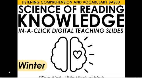 KNOWLEDGE In-a-Click Digital Slides - WINTER Science of Reading Vocabulary