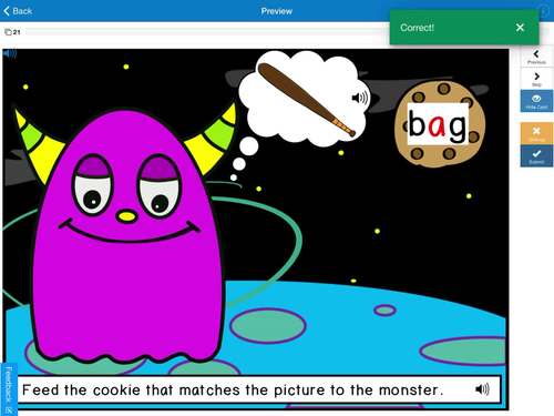 Short A Sort CVC Words BOOM CARDS Feed the Monster by Step by Step Literacy