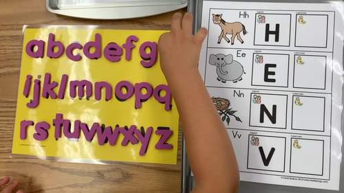 Cookie Sheet Alphabet Capital and Lowercase Matching with Magnetic Letters
