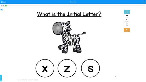 Initial Sounds Activities | Boom Cards Distance Learning by Teaching Autism