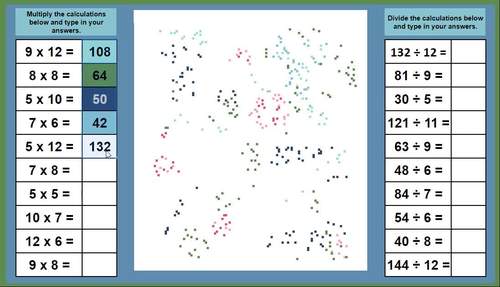 Mystery Digital Pixel Art NO PREP - Love Earth Multiplication and ...