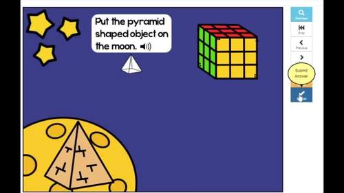 3D Shapes Learning Pyramids Boom Cards by KayBee's Korner | TPT