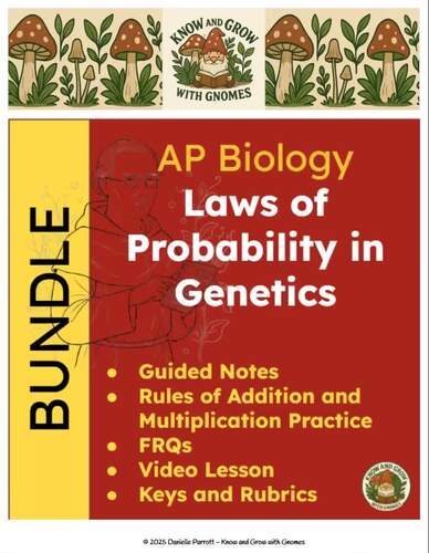 AP Biology Laws of Probability BUNDLE| Guided Notes, Practice, FRQs ...