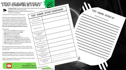 Design Your Own Superhero Morning Meeting Creative Writing and SEL Guide