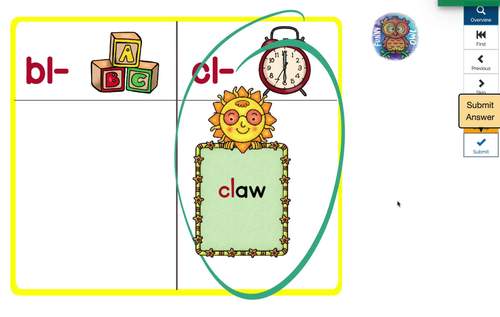 SUMMER CONSONANT L BLENDS SORT PHONICS KINDERGARTEN 1ST GRADE BOOM ...