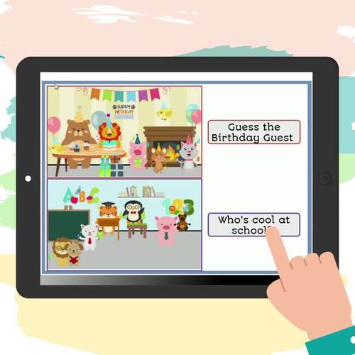 Making Inferences Boom Cards Distance Learning by Teacher Janelle OT