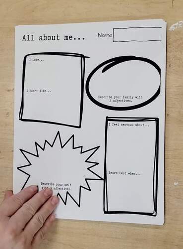 First Week Art Packet - Back to School Art Activities - Middle & High ...