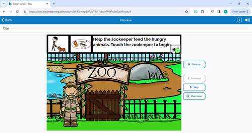 Let's Feed the Hungry Zoo Animals! by Creative Speech Language Resources