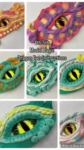 DRAGON EYE model magic Art Activity Visual Guide for CLAY SKILLS Centre