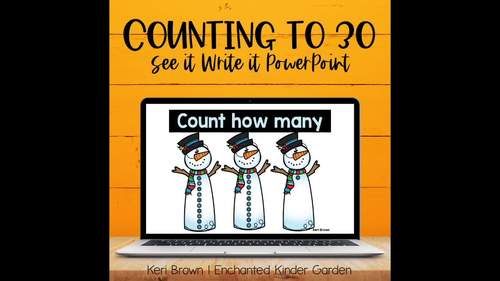Counting by 1's Turkeys Interactive PowerPoint by Keri Brown | TPT