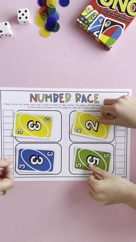 UNO Card Math Games | Math Centers | Kindergarten & Prep [VERSION 2]