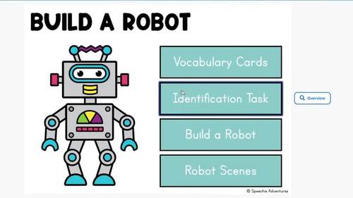 Build a Robot Boom Cards™ by Speechie Adventures | TPT