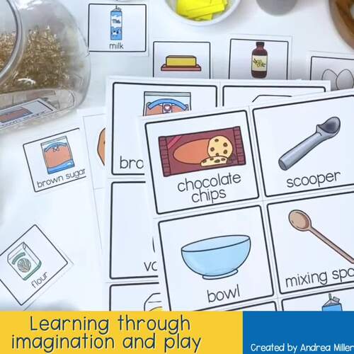 Baking Chocolate Chip Cookies Dramatic Play | Math & Literacy Centers