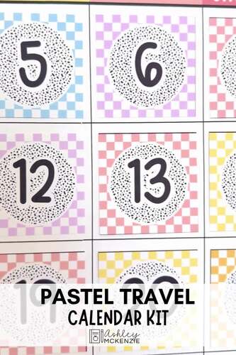 Flip Calendar | Wall Calendar Kit with Weather | Pastel Travel ...