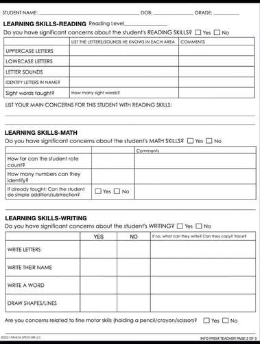 The School SLP Referral Kit. The forms you wish you had by Panda Speech