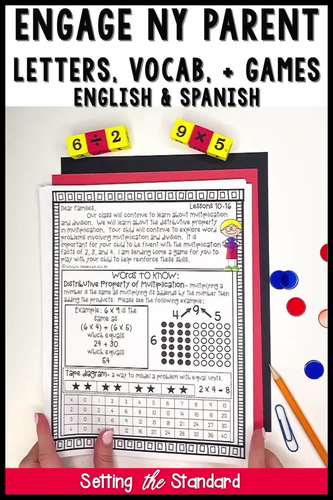 Engage New York Math Newsletters & Games 3rd Grade Module 1 | TpT