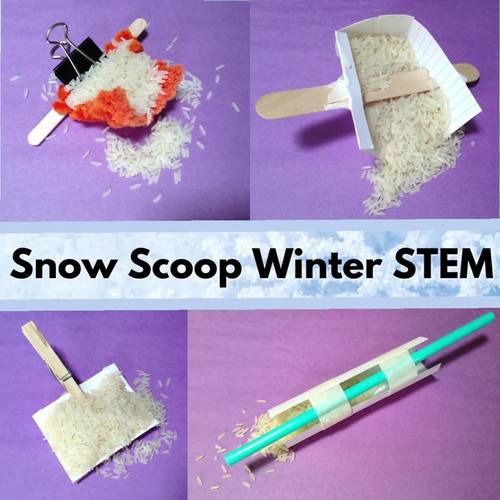 After Winter Break Activity Snow Day Science - Snow Shovel Winter STEM ...