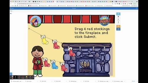 Counting Colorful Christmas Stockings BOOM Cards™ by Little Library of ...