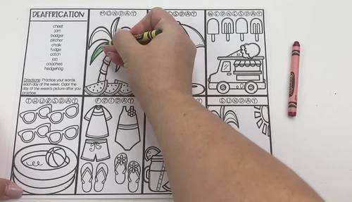 Summer Phonological Processes Homework by Speech Tea | TpT