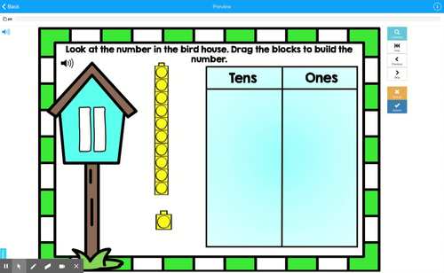 Place Value Boom Cards Digital Kindergarten Math by Krafty in Kinder