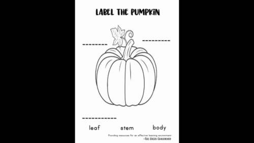 My Pumpkin Journal Writing ELA Activity by The Green Chalkboard