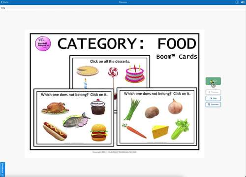 Category: foods - Boom™ Cards by ClaudiaCF Bilingual SLP LLC | TPT