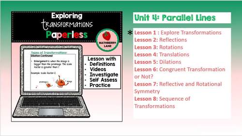 Exploring Geometry Transformations Digital Lesson Plan Google Slides