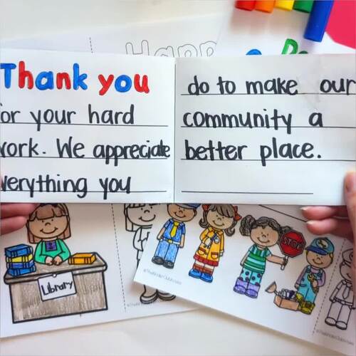 Community Helpers | Coloring Pages | Kindergarten | Thank You | TPT