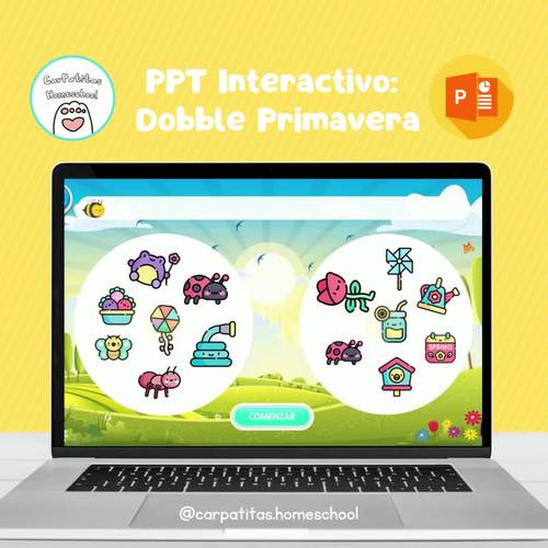Juego Dobble o Spot It de Primavera En Español | Spanish Spring Game