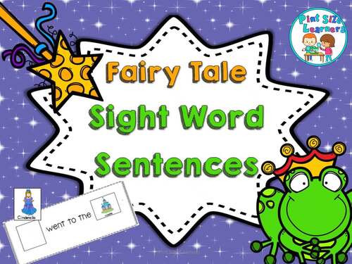 Sight Words Practice for K-1 With Fairy Tale Sentences by Pint Size ...